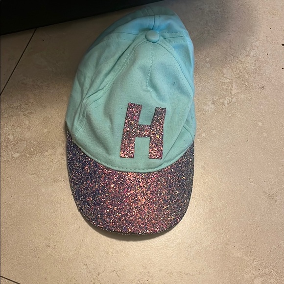 Justice | Accessories | Kids Glitter Cap With H Logo Blue And Purple ...